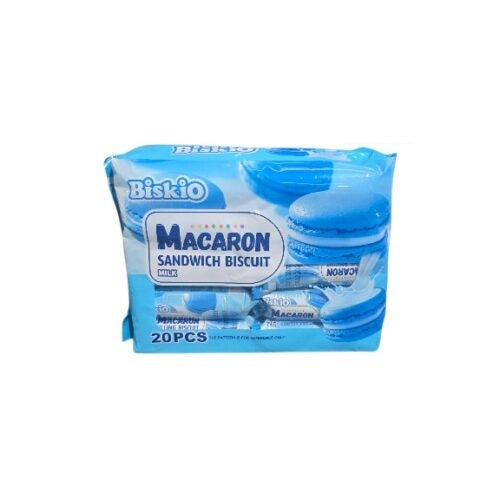 MACARON MILK SANDWICH BISCUITS 26g x 20 pcs – Bettys Sweets