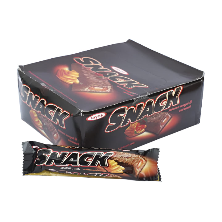 TAYAS SNACK NOUGAT & CARAMEL CHOC BARS 24pcs – Bettys Sweets
