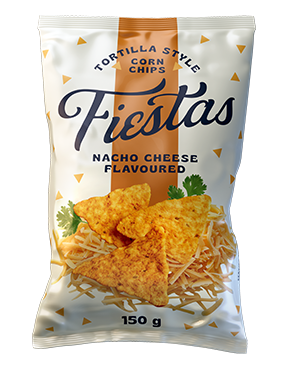 FIESTA CORN CHIPS NACHO CHEESE 150g – Bettys Sweets